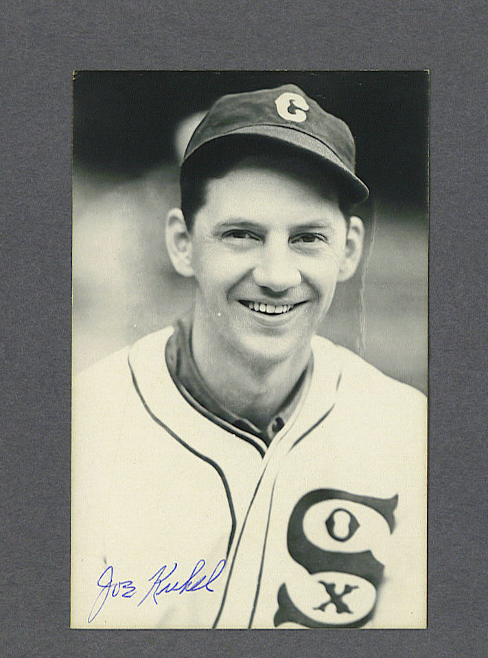 Joe Kuhel signed Chicago White Sox vintage Kodak baseball postcard 1906 ...