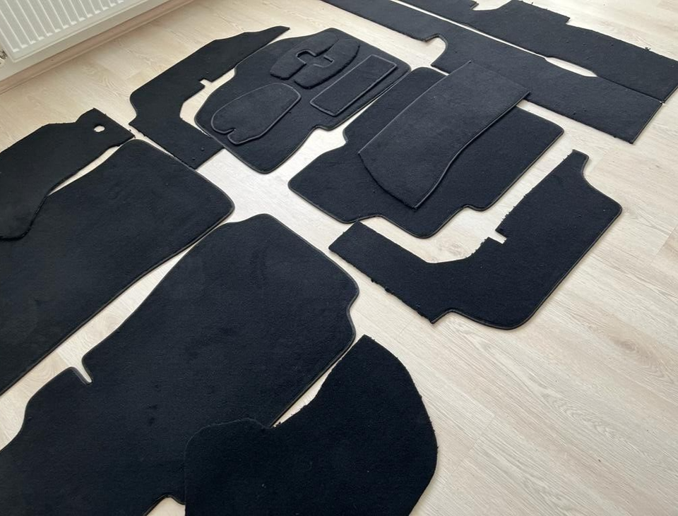 Floor Carpet Set Loop for Mercedes W123 Sedan Velour Floormat 15 Pieces ...