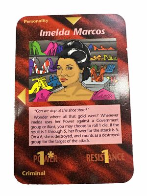 Illuminati New World Order INWO UnLimited Card Game NWO Imelda Marcos ...
