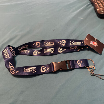 Los Angeles Rams Keychain Lanyard Necklace NFL BLUE OLD LOGO 24” | eBay