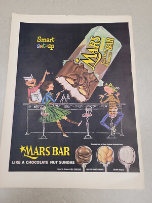 1955 Vintage Orig Magazine Ad Candy Mars Candy Bar Smart Set Up | eBay