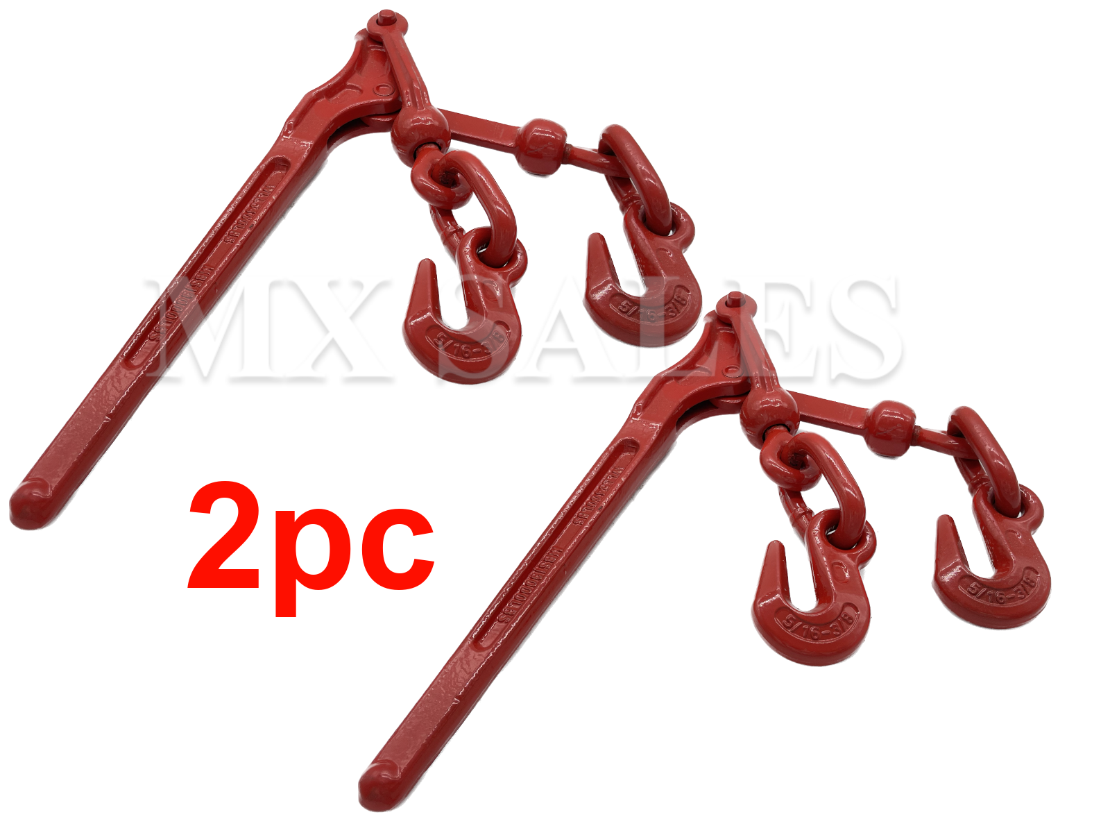 (Qty:2) 5/16" 3/8" Heavy Duty Load Binder Boomer Chain Equipment ...