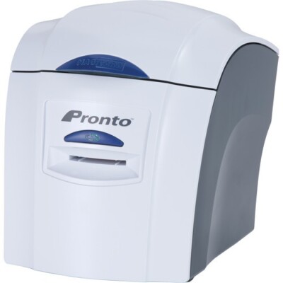 Magicard Pronto ID Card Printer with Bodno CR80 30 Mil PVC Cards 300 ...