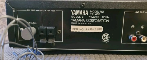 Yamaha natural sound AM/FM stereo tuner, model TX-492 AM/FM stereo ...
