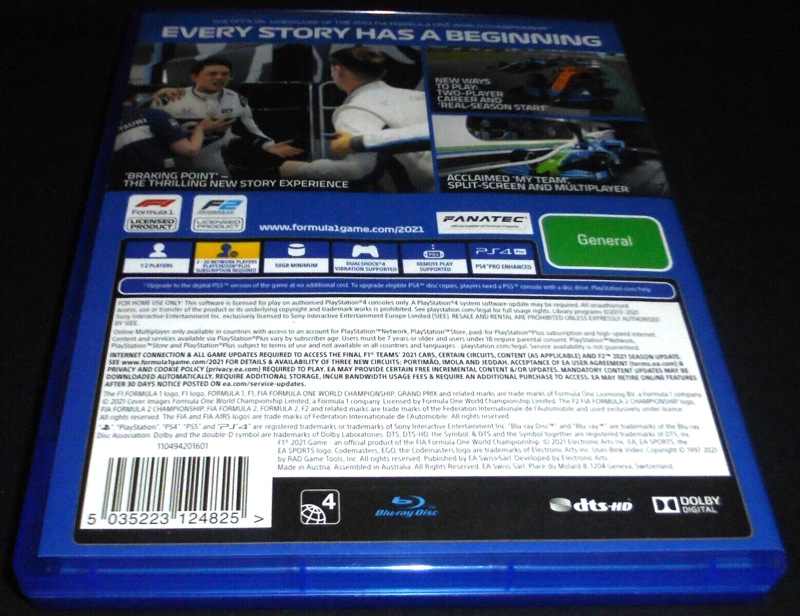 PLAYSTATION 4 GAME PS4 FI 2021 FORMULA ONE | eBay Australia