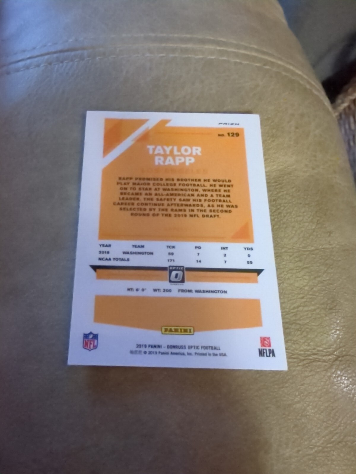 2019 Donruss Optic Green Velocity #129 Taylor Rapp RC RAMS ROOKIE | eBay