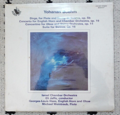 YOHANAN BOEHM Israel Chamber Jaffe Georges-Louis Haas Michael Weintraub ...