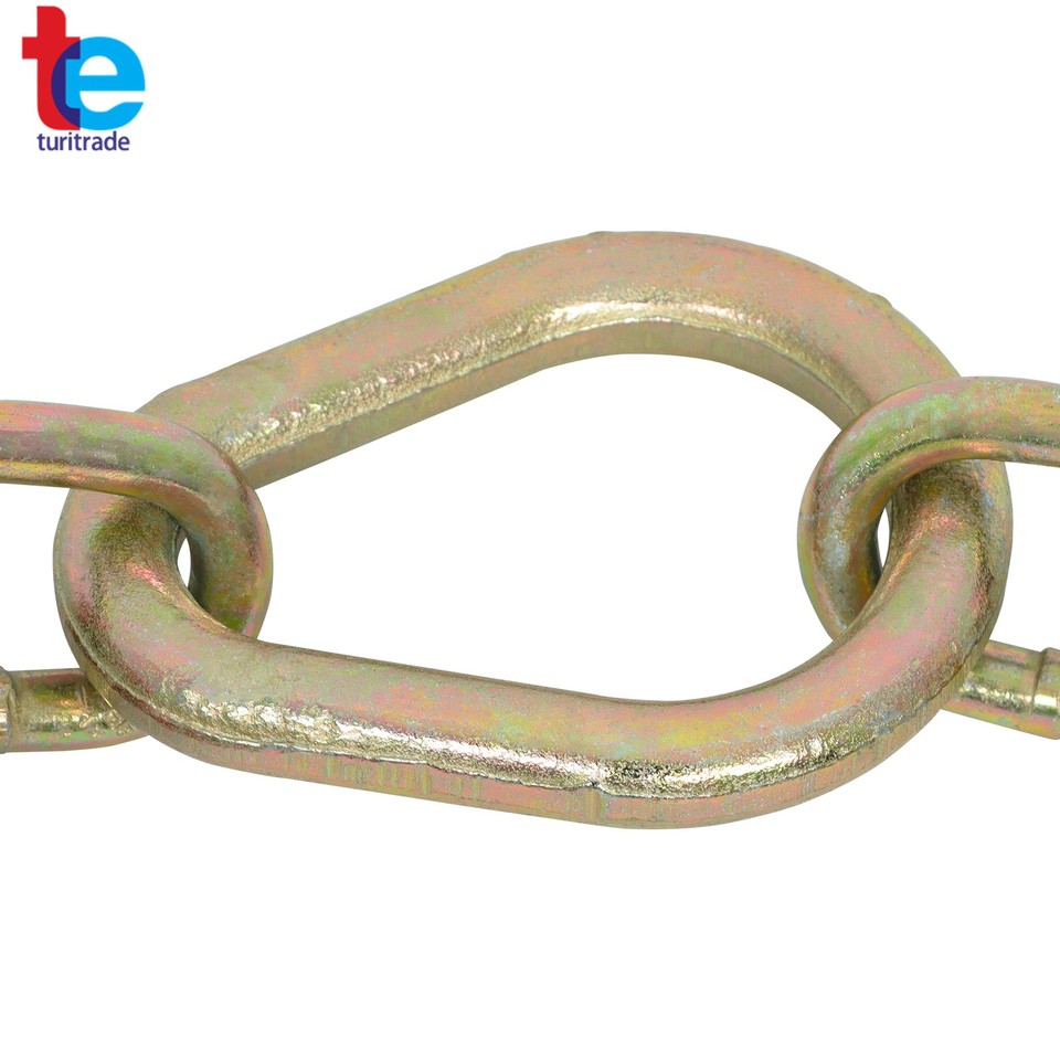 3/8"x 2FT G70 V-Type Tow Chain J-Hook Grab Hook Tractor Car Wrecker ...