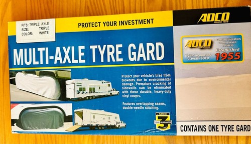 ADCO 3983 TRIPLE AXLE TRAILER STANDARD TYRE GARD 27"-29" WHITE | eBay