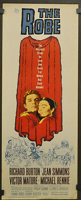 THE ROBE R-1963 ORIGINAL 14X36 MOVIE POSTER RICHARD BURTON JEAN SIMMONS ...