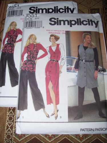 🌸 SIMPLICITY #8551 - LADIES TWO LENGTH JUMPER-ANKLE PANTS-TUNIC PATTERN ...