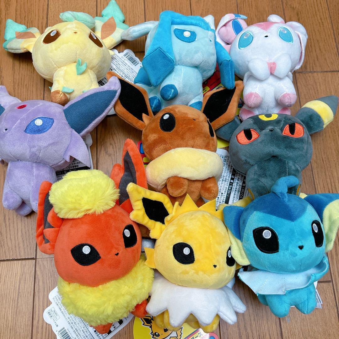 Pokemon Dolls Buiz Nymphia Eevee Blacky Effie Thunders | eBay