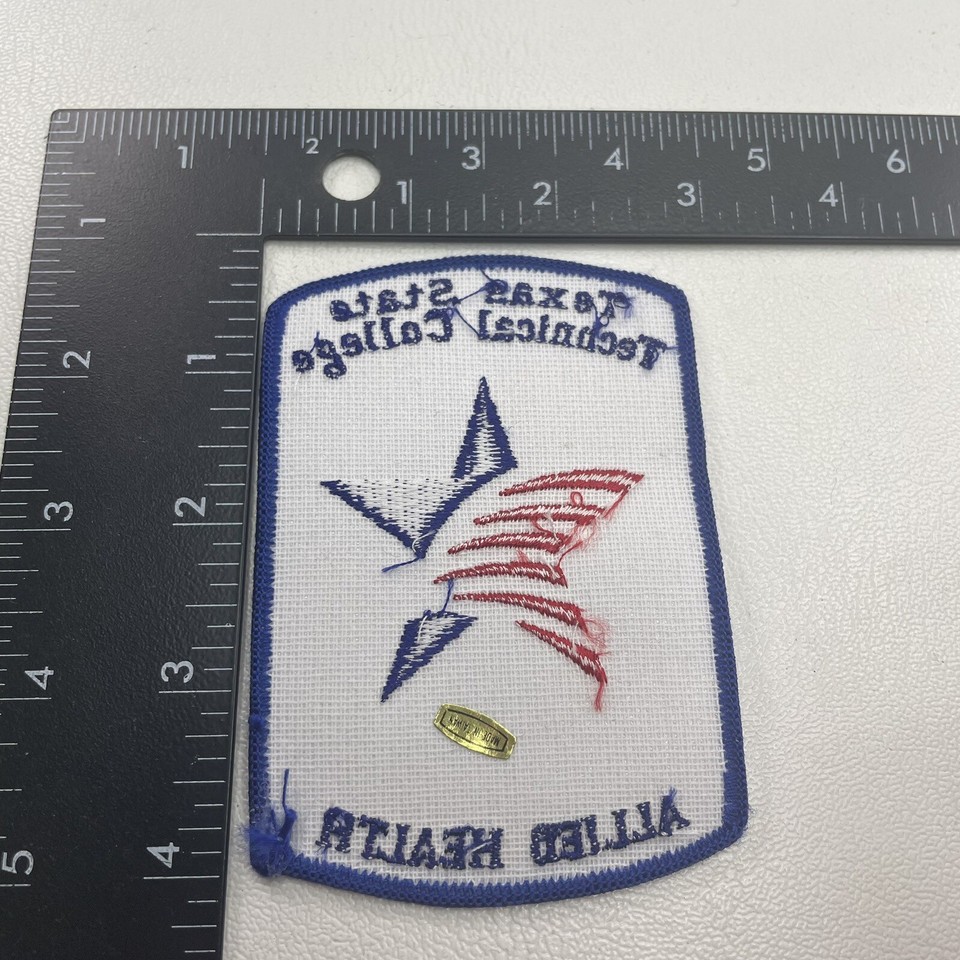 Texas State Technical College Allied Health Patch 39AF | eBay