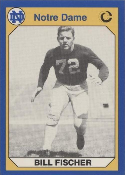 1990 Collegiate Collection University of Notre Dame - Bill Fischer #145 ...