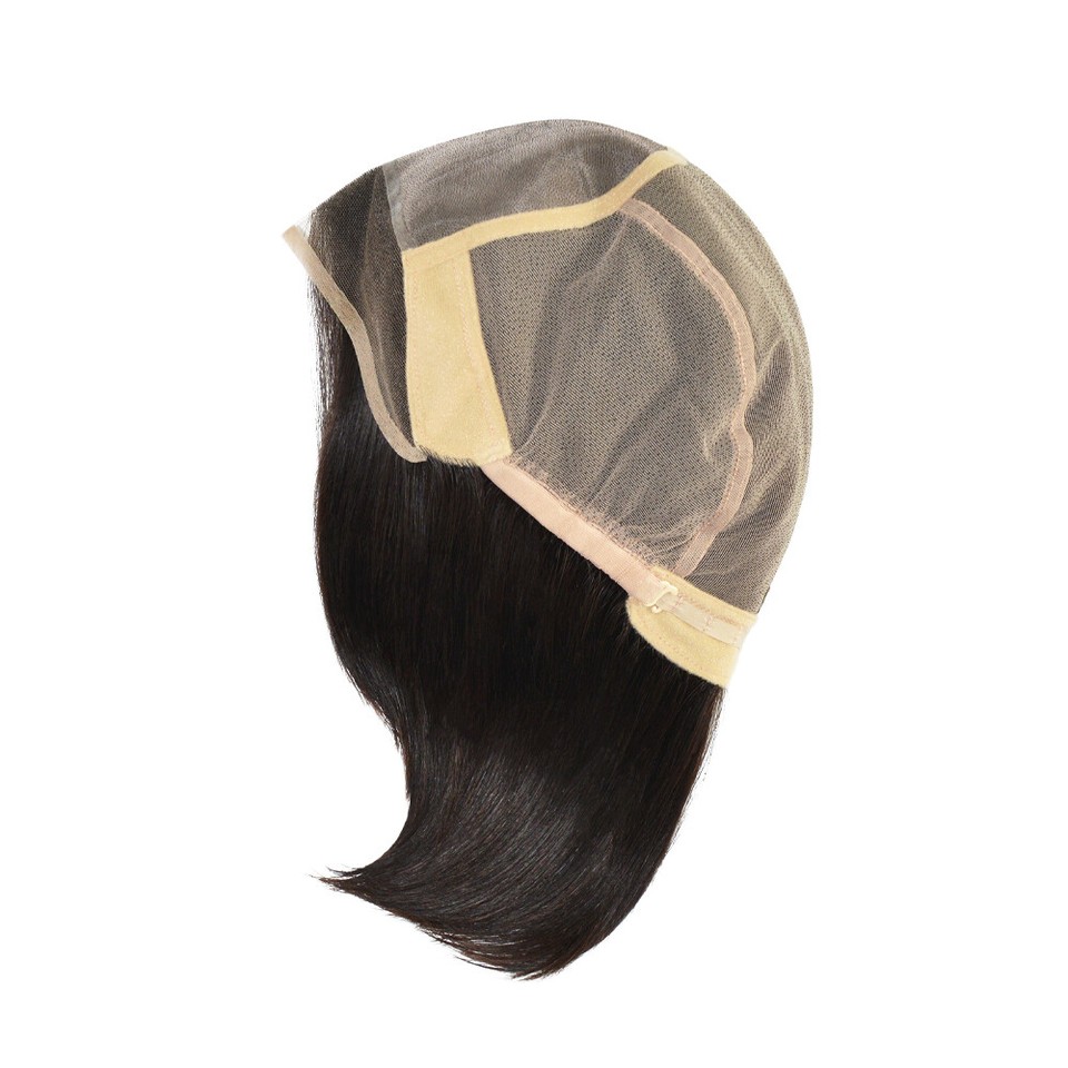 Women Wigs European Virgin Hair Mono French Lace Front Wigs Remy Human ...