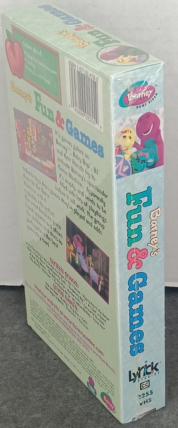 Barney - Barneys Fun and Games (VHS, 1996) for sale online | eBay