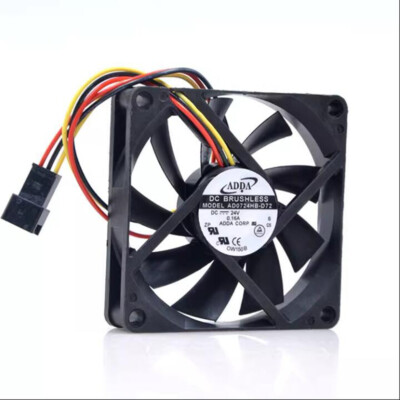 1 Pc. New ADDA AD0724HB-D72 Inverter Cooling Fan 7CM DC24V 0.16A 7015 ...