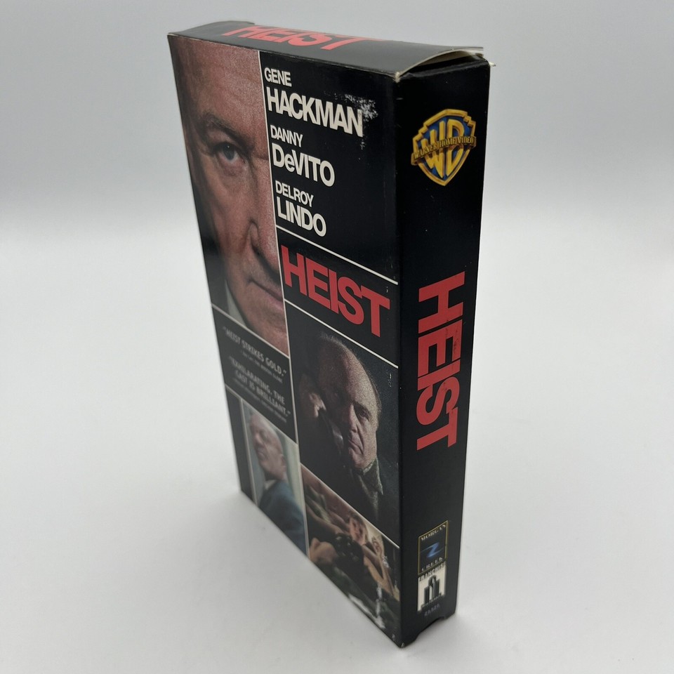 Heist VHS 2002 Gene Hackman Rebecca Pidgeon Danny DeVito Delroy Lindo ...