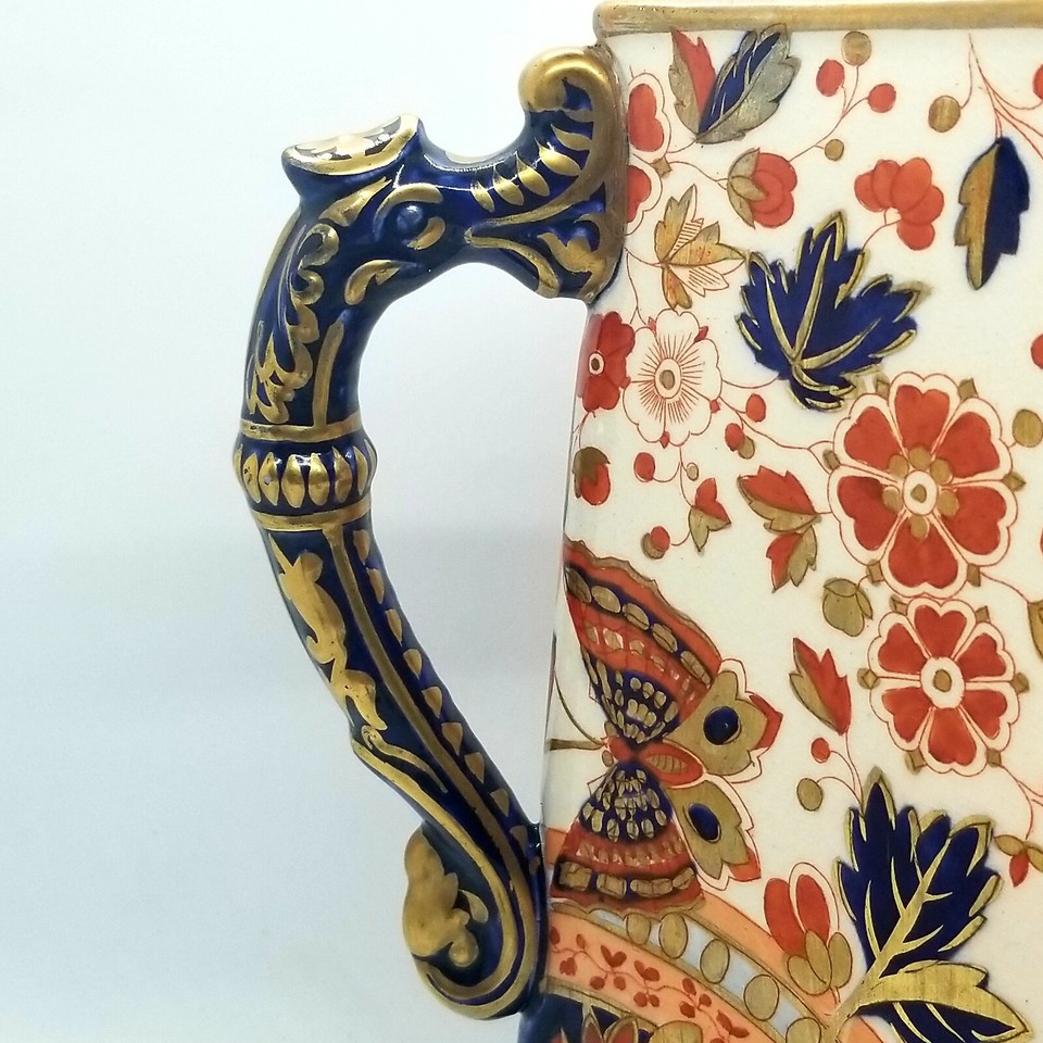 Antique 1880's Old Derby Chinoiserie Imari English Square Ridgway ...