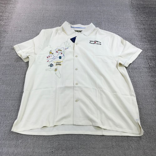 Nat Nast Shirt Mens Extra Large Button Up Bourbon Whiskey Ivory ...