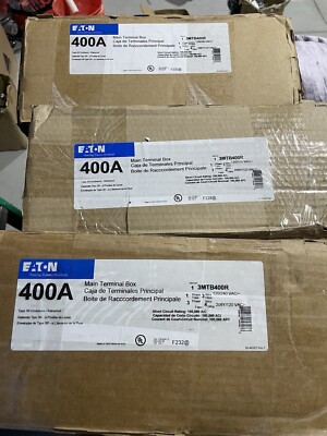 Eaton 3MTB400R Main Terminal Box 120/208v 400a NEMA 3R Enclosure | eBay