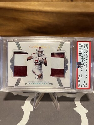 2020 Flawless RC, Jonathan Taylor Dual Patch RC Silver, 6/15, PSA 9 ...