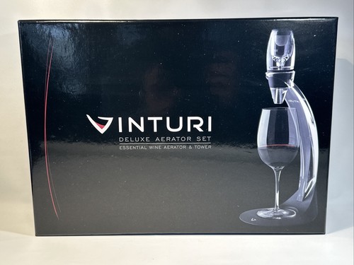 Vinturi Deluxe Essential Wine Aerator and Decanter Tower Set NEW | eBay