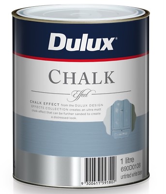Dulux DESIGN CHALK EFFECT Untinted White Base, For Furniture & Walls ...