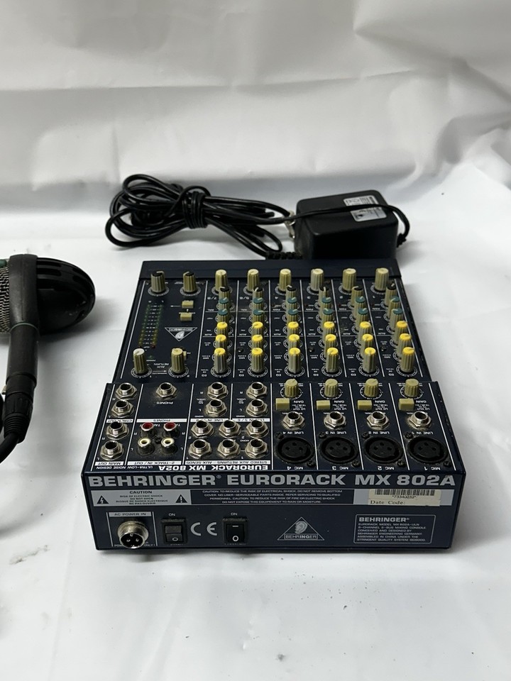 Behringer Eurorack MX802A Input Mixer 8 Channel W/ AKG D112 Dynamic ...