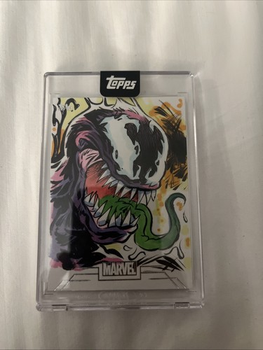 SDCC 2025 Exclusive Topps Marvel Mint Venom Original Sketch Card Auto ...