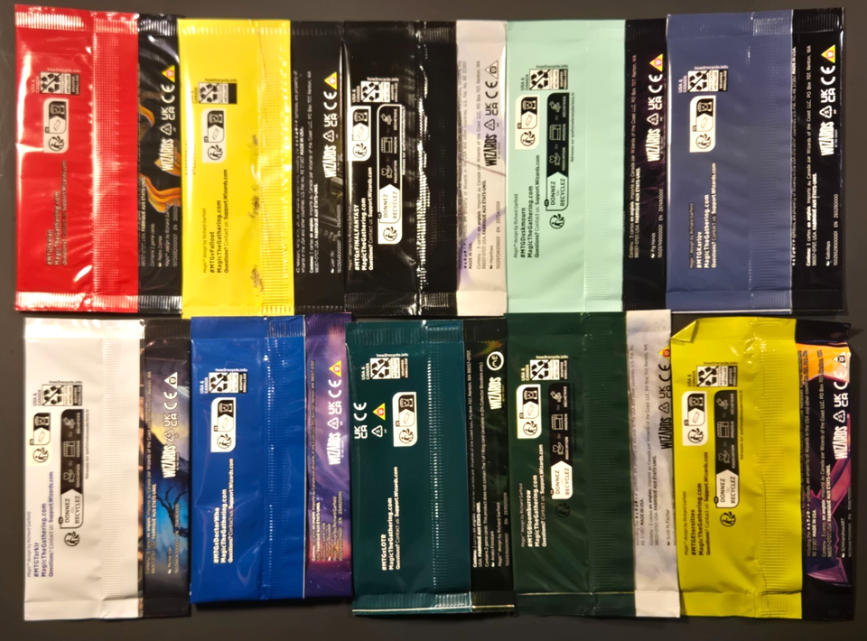 10x MTG Collector Sample Booster Pack Lot - Final Fantasy, Bloomburrow ...