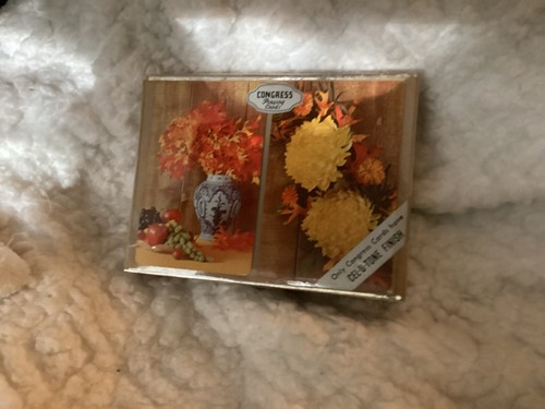 Congress Fall Autumn Leaves & Mum Flowers Playing Cards Sealed | eBay