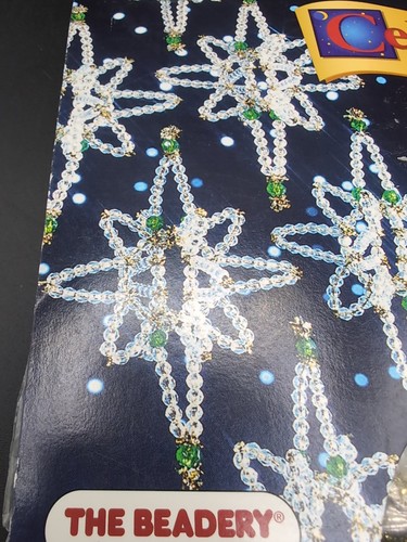 VTG Beadery Celestial Christmas Beadcraft Kit 6 Starburst Ornaments ...