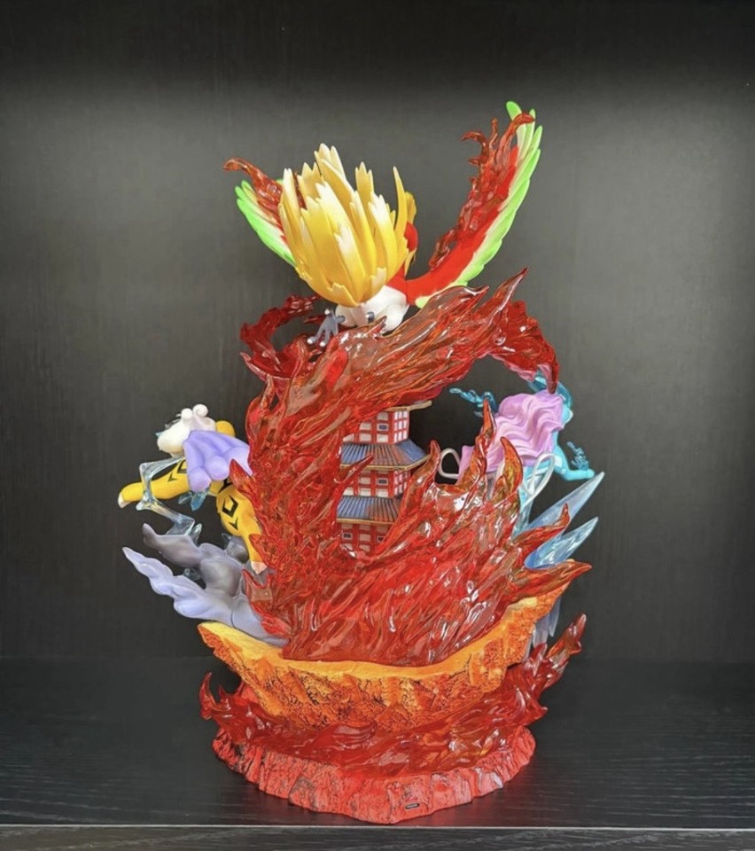 Pokemon Ho-Oh Raikou Entei Suicune Unown Figure Statua da Collezione ...