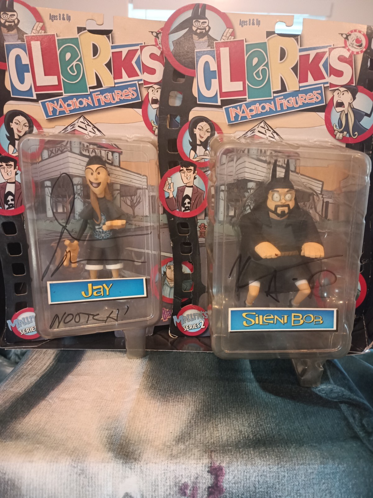 Clerks Inaction Figures Jay & Silent Bob Set Signed By Kevin Smith And ...