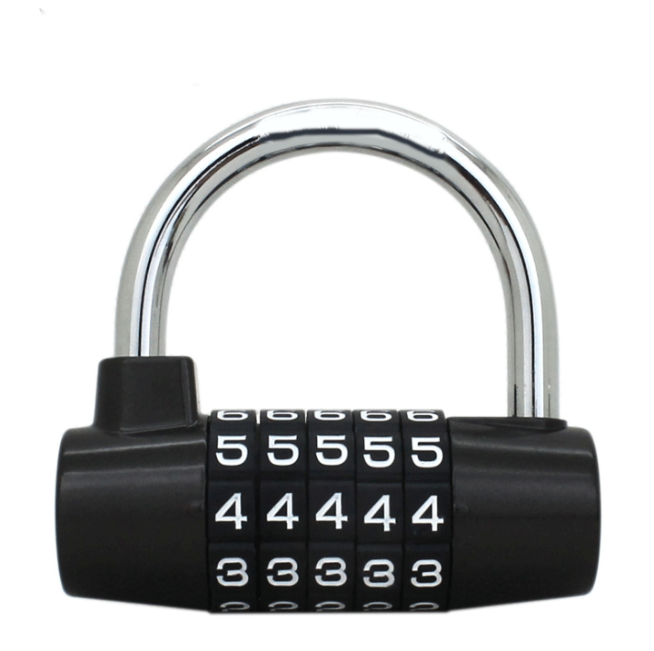 Coded Lock 5Digit Password Safety Lock Wide Shackle Combination Padlock ...