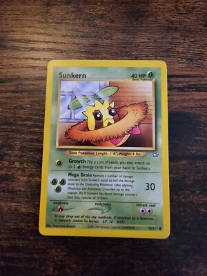 SUNKERN - Neo Genesis Set - 78/111 - Common - Pokemon Card - Unlimited ...