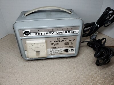 Vintage Sears Allstate Battery Charger 6 And 12 Volts 5 Amp .Made In ...