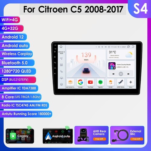 CarPlay For Citroen C5 2008-2017 Car Stereo GPS Android Radio WIFI 4 ...