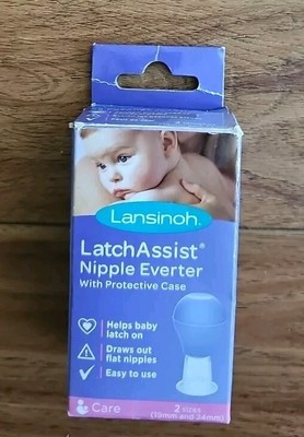 NEW Lansinoh - Latch Assist Nipple Everter w/ Protective Case & 2 Sizes ...