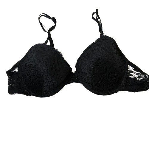 Juicy Couture Black Lace Underwire Push-up Bra Size 3… - Gem