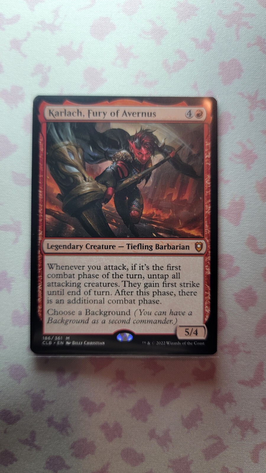 Karlach, Fury of Avernus (186) Battle for Baldur's Gate CLB MTG Magic ...