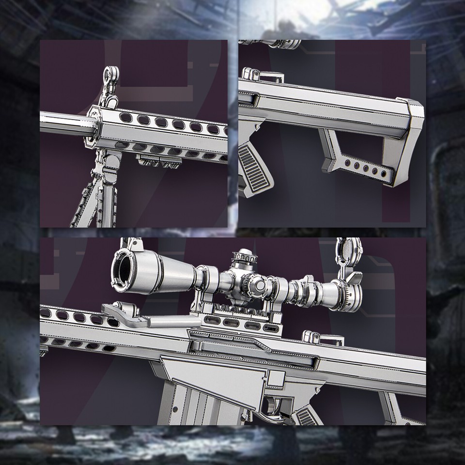 Piececool Model Kits Sniper Rifle M82A1 Metal Model Puzzles Holiday ...