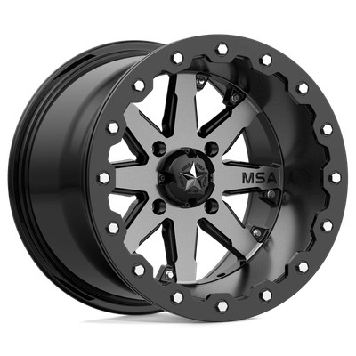 MSA Offroad Wheels M21 LOK BEADLOCK 14X10 4X110 -10 CHARCOAL TINT Wheel ...