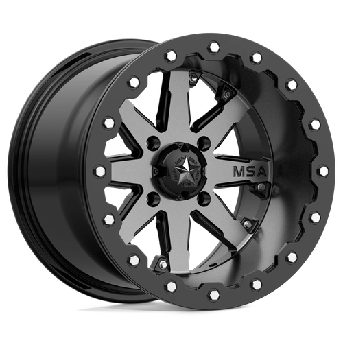 MSA Offroad Wheels M21 LOK BEADLOCK 14X10 4X110 -10 CHARCOAL TINT Wheel ...