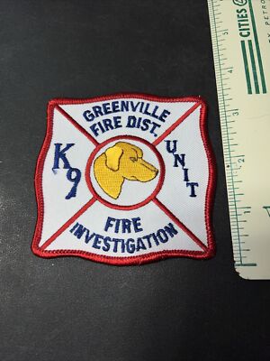 Obsolete Fire Department Patch New York State Greenville K9 Fire ...