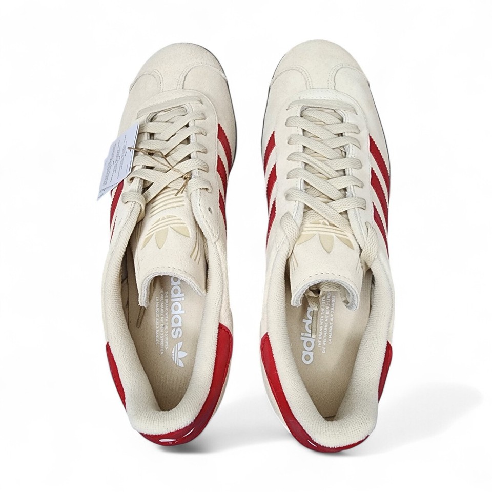 Adidas Gazelle Originals Suede Trainer Sand Strata Scarlet JH5393 Men's ...