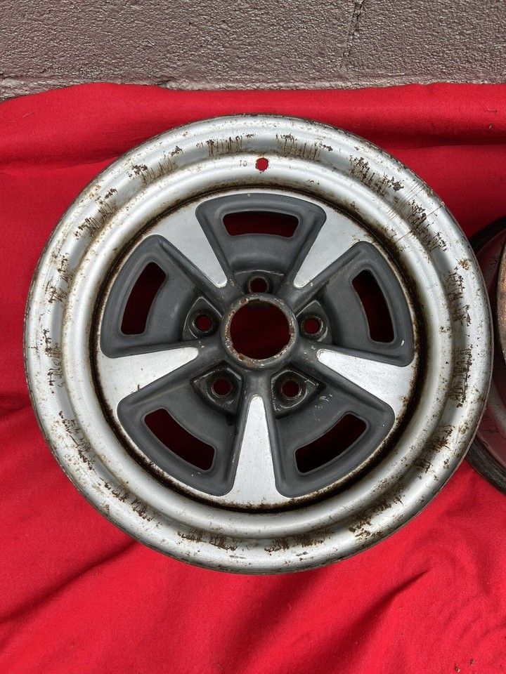 (2) Pontiac Rally II Wheels 15x7 HM Code | Firebird Grand Prix Lemans ...