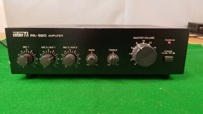 Vintage InterM PA-920 35W Input Professional Audio Power Amplifier | eBay