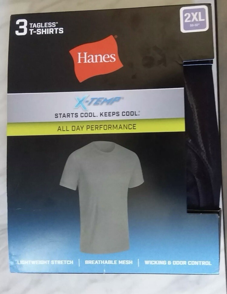 Hanes Gray T Shirts Hanes 6.1 Oz. Tagless T Shirt, XL, STONEWASH GREEN